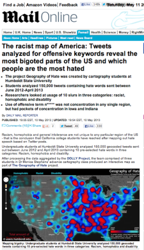 Mapping Hate Via the Daily Mail - News Taco